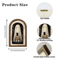 Cadancy Halloween Decorations Wooden Sign Double Layer Arch Frame Ghost ...