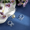 1 Box 4Pcs 6 Claw Ring Settings Prong Ring Base Real 18K Gold/925 ...