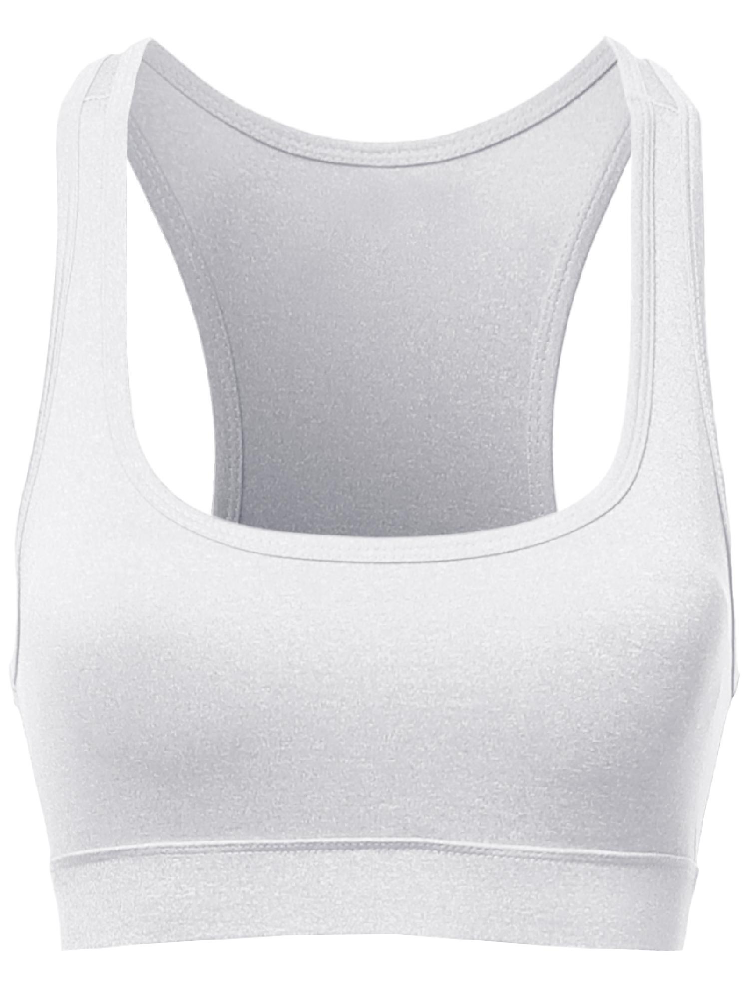 FashionOutfit Women's Basic Racerback Sporty Sport Bras - Walmart.com