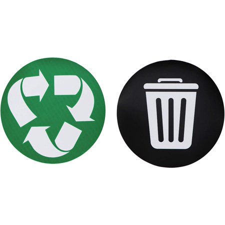 18Pcs Recycle Sticker, Dustbin Sticker Sign Decal SelfAdhesive Indoor ...