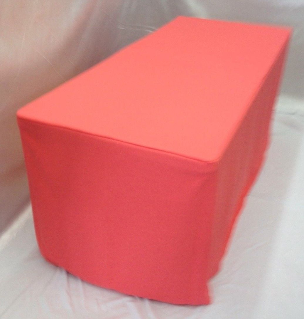 5' ft. Fitted Polyester Table Cover Wedding Banquet Event Tablecloth 21 ...