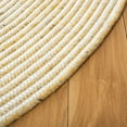 SAFAVIEH Braided Beuregard Solid Striped Area Rug, Gold/Ivory, 5' x 7 ...
