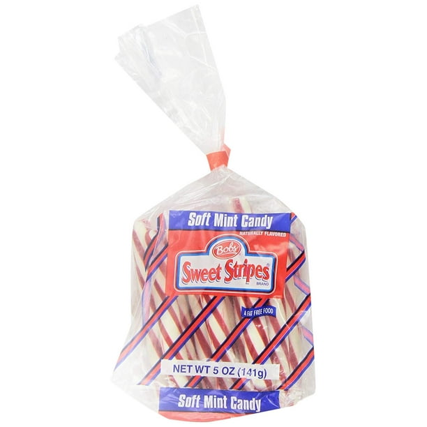 Bob's Sweet Stripes Soft Mint Candy Peppermint Flavor Stir Sticks ...