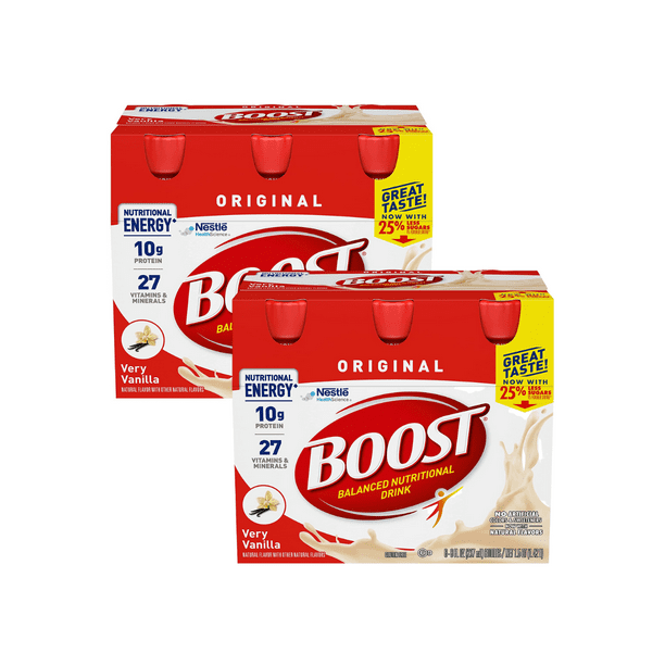 Boost Original Complete Nutritional Drink, Vanilla Delight, 8 oz, 6-CT ...