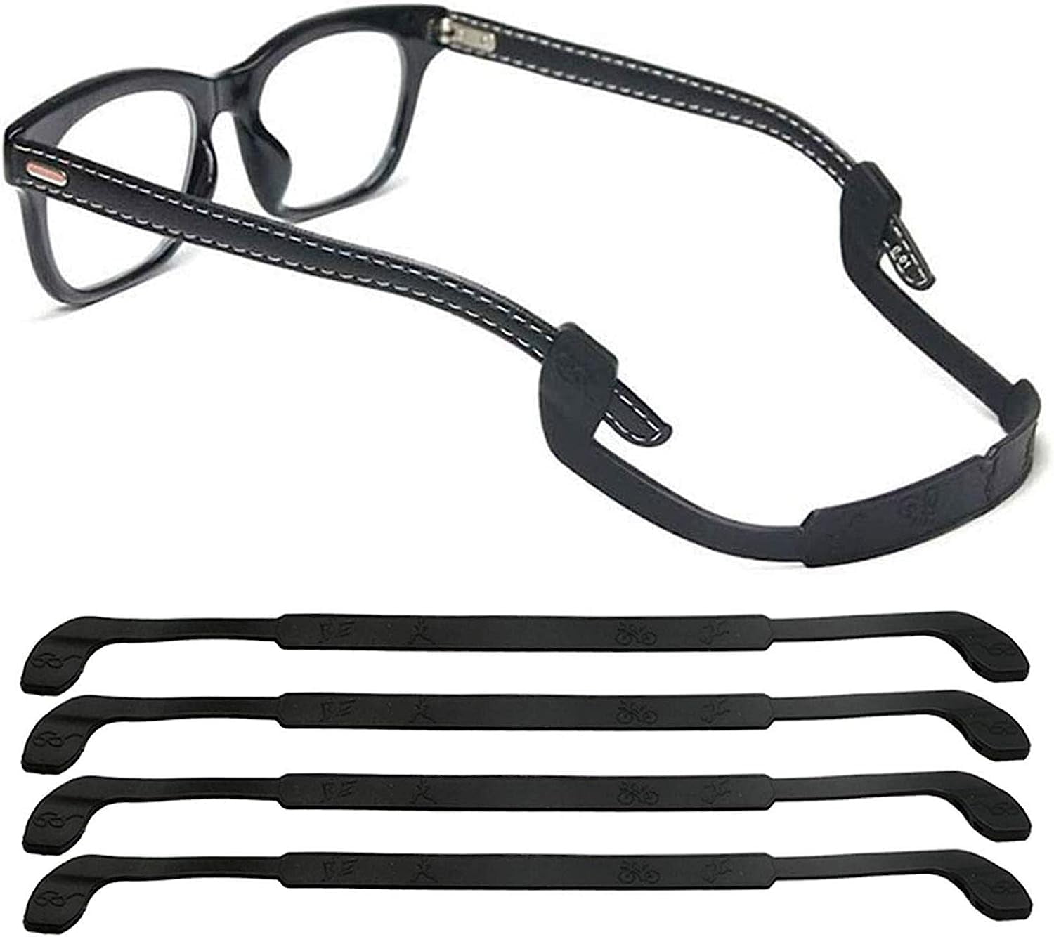 Silicone Eyeglass Strap Eyewear Retainers Sports Anti-slip Elastic ...