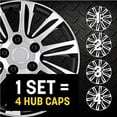 Pilot Automotive 14" Premier Wheel Covers Universal Hubcaps Silver ...