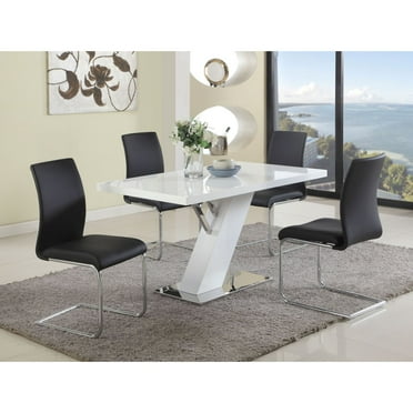 Chintaly Eleanor Dining Table with Pop Up Extension - Walmart.com
