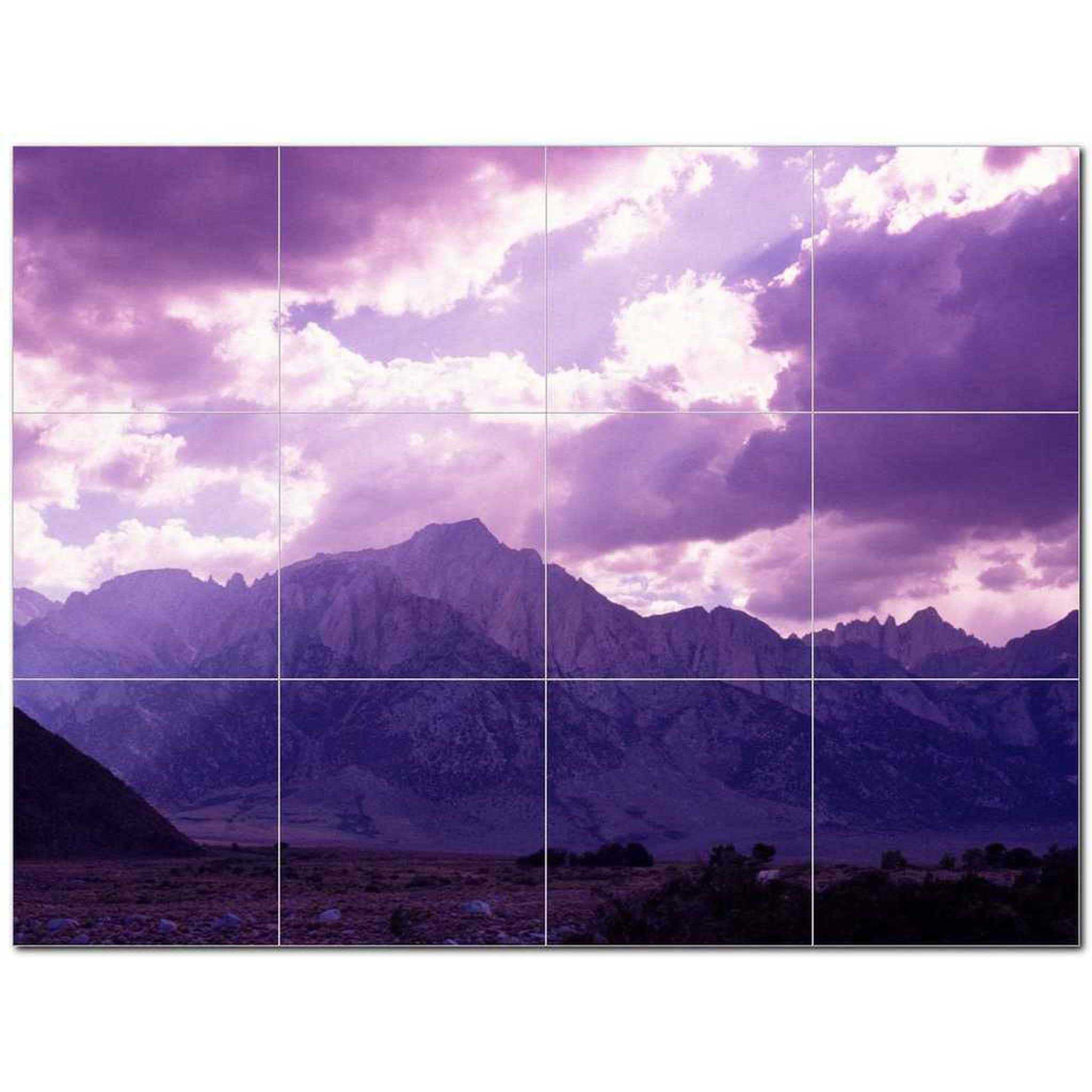 Mountain Scene Ceramic Tile Mural Kitchen Backsplash Bathroom Shower ...