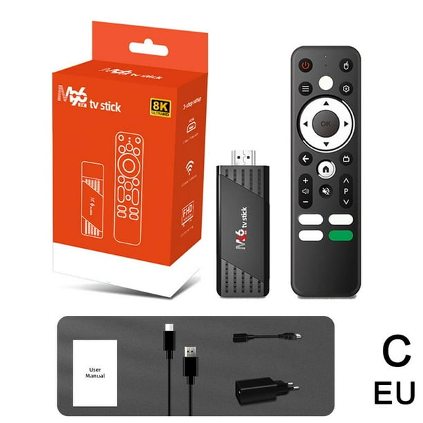 M96 Android 13 Smart TV Stick 2+16G BT 5.0 8K HD 2.4/5G Dual Band TV ...