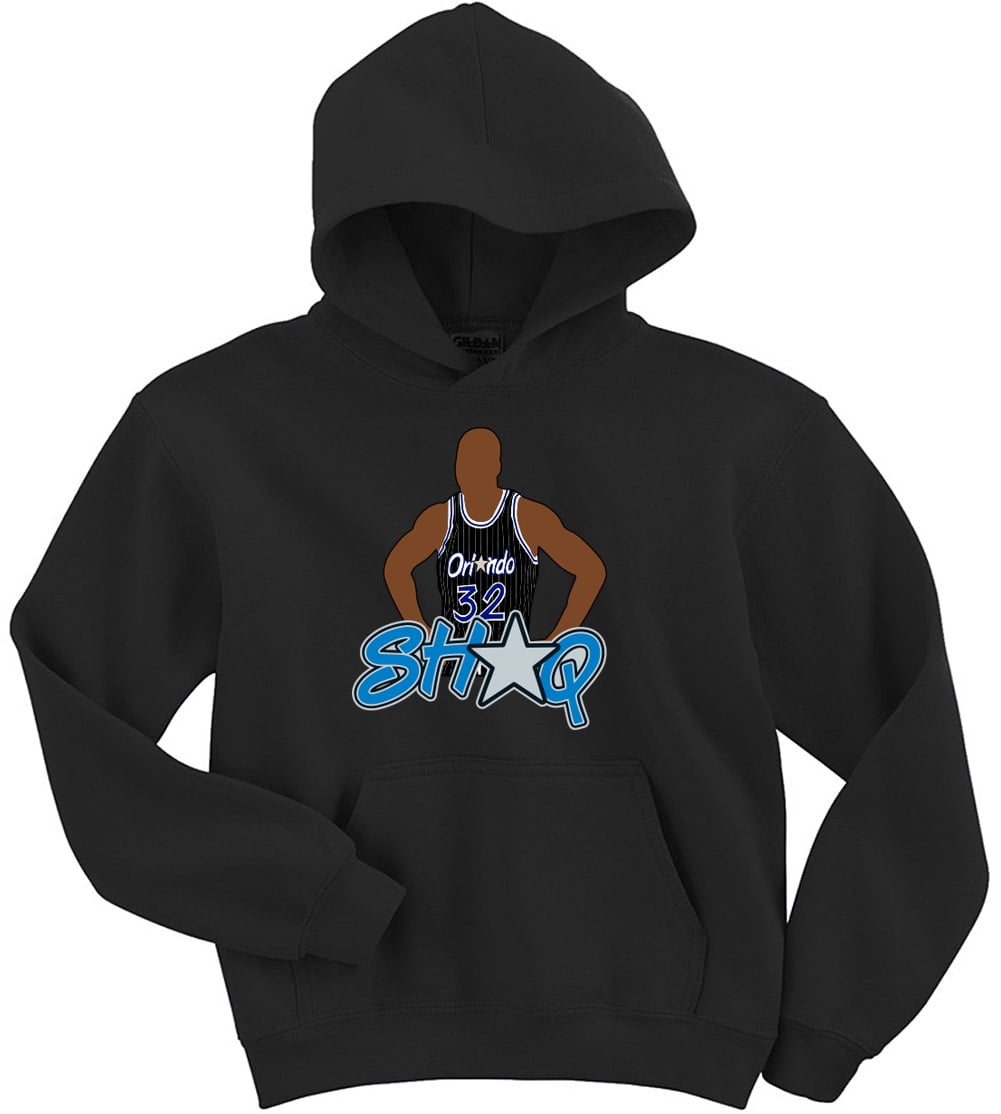 Magic Shaq Logo Shaquille Shaquille O'Neal Shaq Hooded Sweatshirt ...