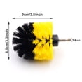 1PCS 3.5'' Electric Scrubber Brush Drill Brush Kit Plastic Round ...
