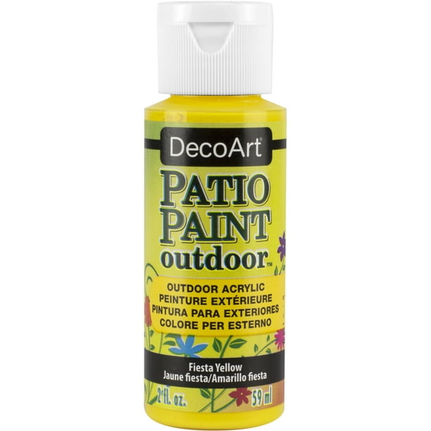 DecoArt Patio Paint, 2 oz., Fiesta Yellow - Walmart.com
