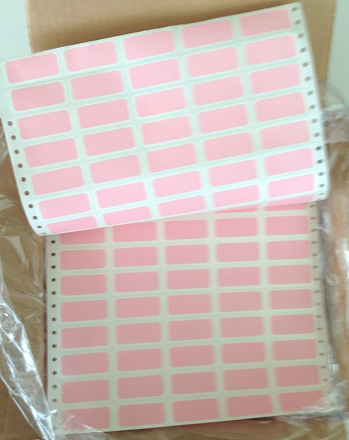 Patient Charge Labels, Continuous Pinfed (5-Across), Pink, 2" x 7/8 ...