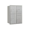 Salsbury Industries 3506ASU Vertical Mailbox - 6 Doors - Aluminum ...
