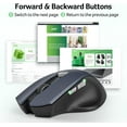 Wireless Mouse for Laptop, 2.4GHz Computer 3 Adjustable DPI Office ...