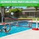 GoSports Splash Net PRO Pool Volleyball Net, Includes 2 Balls, Red ...