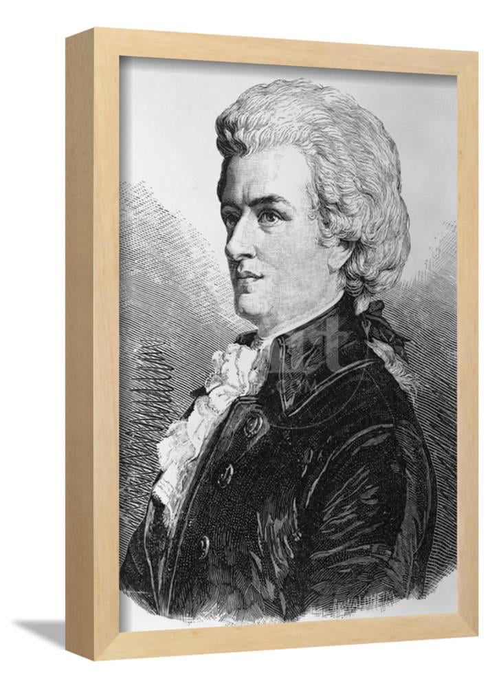 Portrait of Wolfgang Amadeus Mozart, Framed Art Print Wall Art Sold by ...