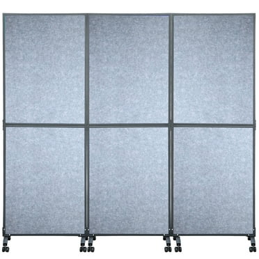Luxor Freestanding Modular Room Divider Wall System with Built-in Cable ...