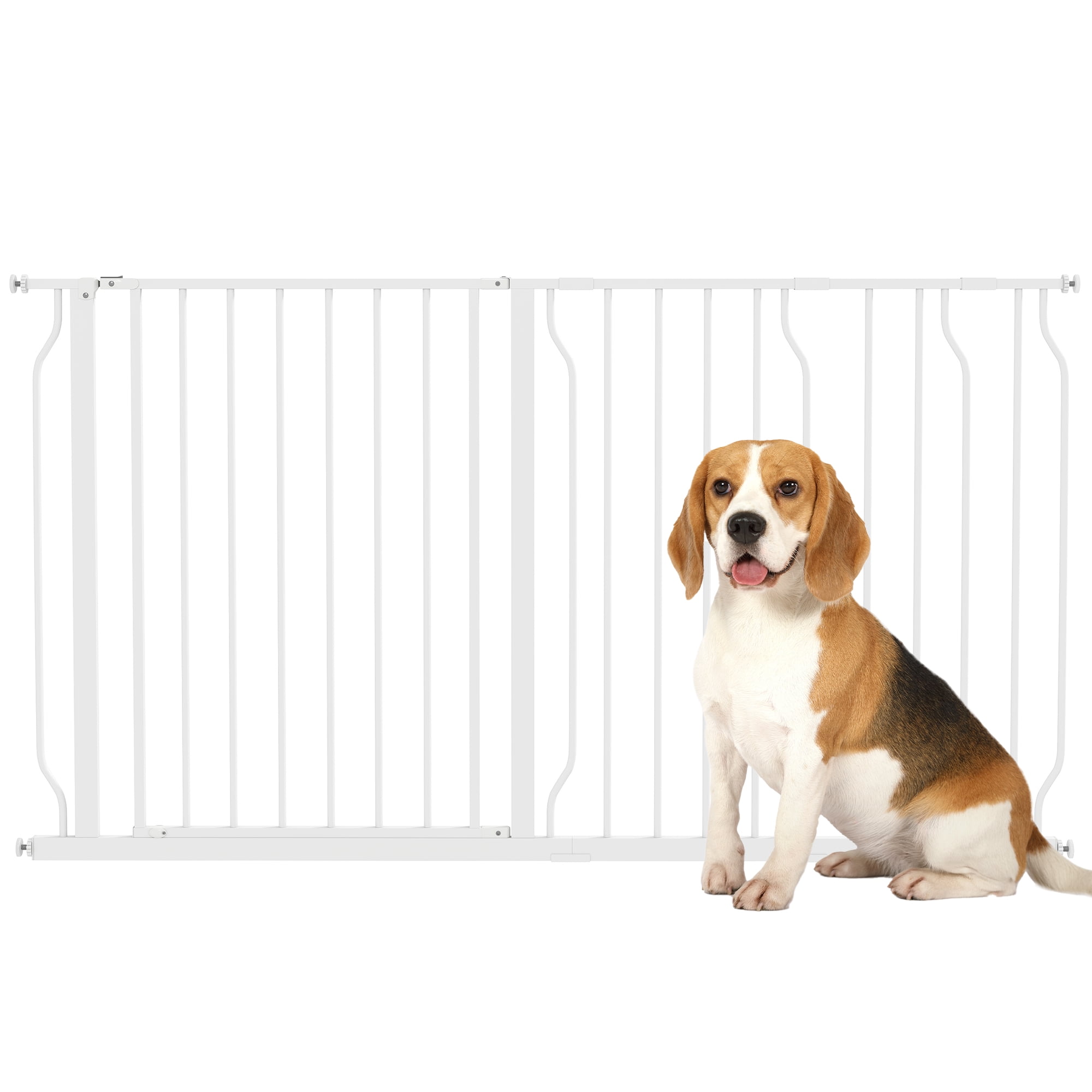 Click here for Pawhut 30- 57 Extra Wide Dog Gate With Double Lock... prices