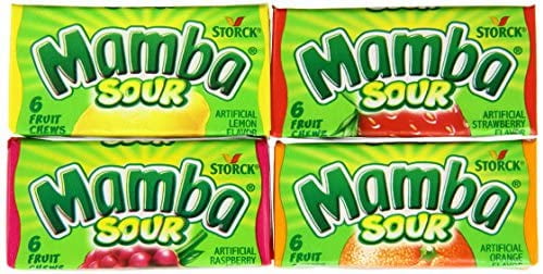 Mamba Sour Fruit Chews .93oz 48 Count - Walmart.com