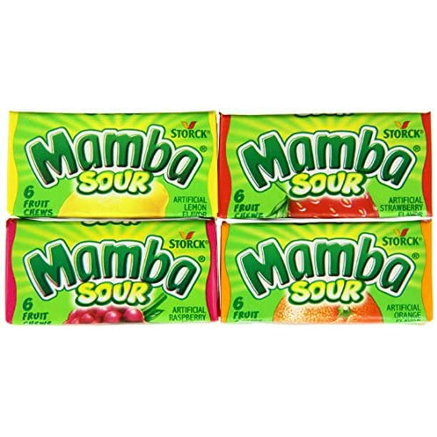 Mamba Sour Fruit Chews .93oz 48 Count - Walmart.com