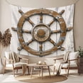Brown Rudder Coastal Small Tapestry for Bedroom Wall Hanging Tapestry ...