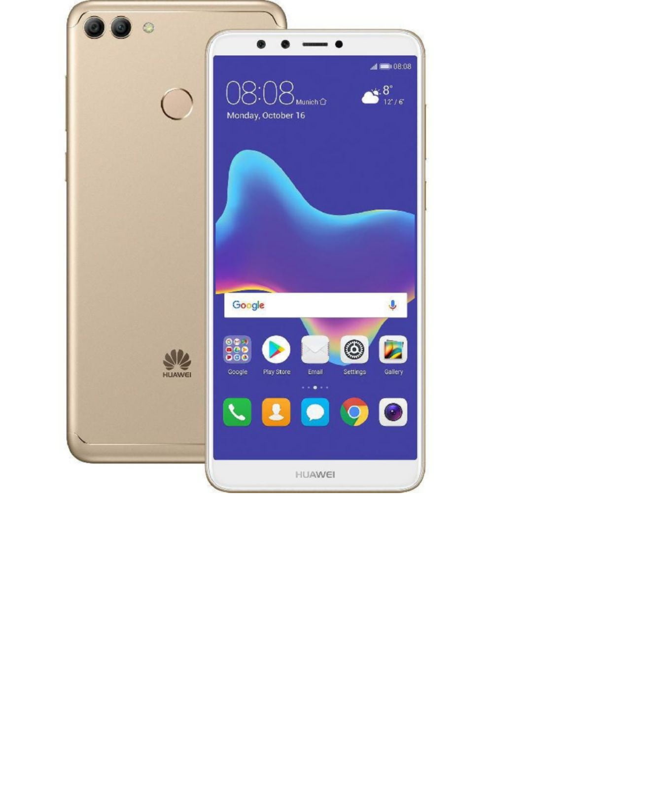 Smartphone Huawei Y9 2018 DORADO Desbloqueado Huawei HUAWEI FLA-LX3D ...