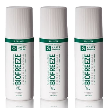 Biofreeze Pain-Relieving Gel Roll-On, 3 FL OZ, Pack of 2, For Muscles ...