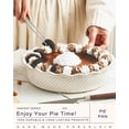 9 Inch Ceramic Deep Pie Pan Dots (Deep) For Baking Quiche and Other ...