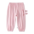 BXSRUTA Toddler Cotton Jogger Pants with Cute Bear Print Elastic Waist ...