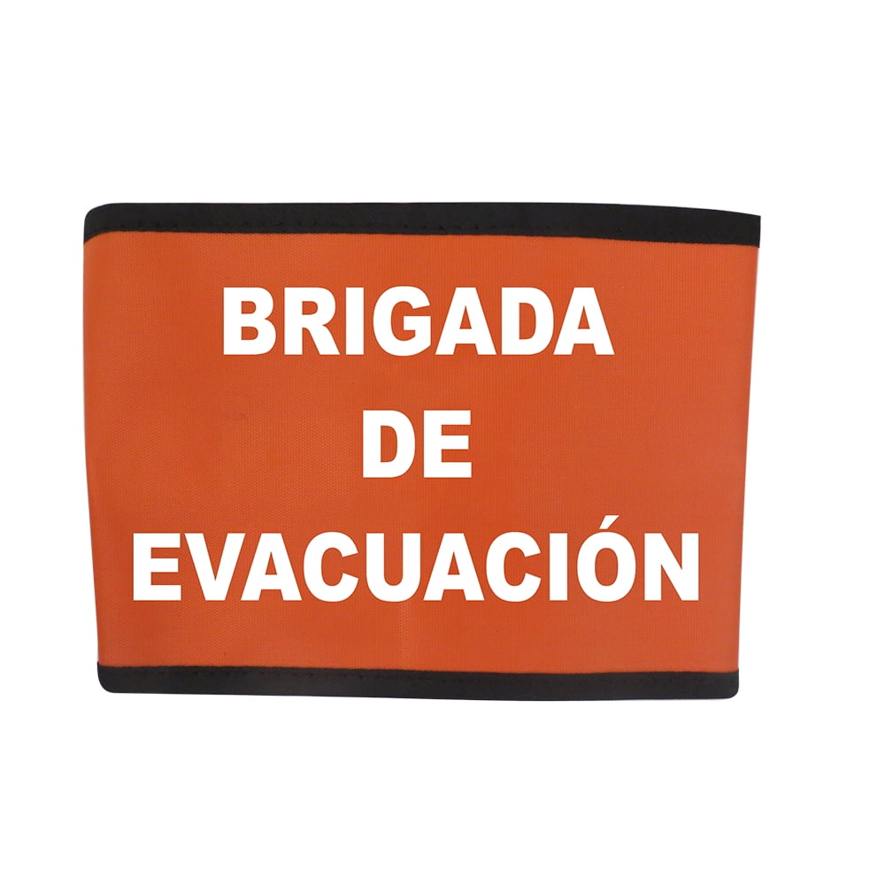 Brazalete Brigadista Karlen Naranja Evacuación Bodega Aurrera En Línea