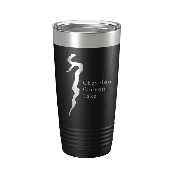 Chevelon Canyon Lake Map Tumbler Travel Mug Insulated Laser Engraved ...