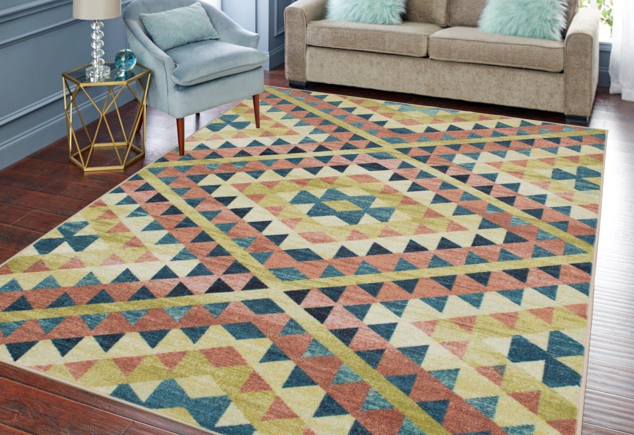 Mohawk Home Precision Printed Rug, Mesa Quilt Multi, 5' x 7' - Walmart.com