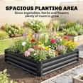 Galvanized Raised Garden Bed, 4' x 4' x 1' Metal Planter Box, for ...