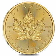 Royal Canadian Mint 1 oz Gold Maple Leaf Coin BU - 24k Fine Gold ...
