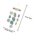 BESTYASH Bamboo Ring Wind Bell with Delicate Seashells Perfect for ...