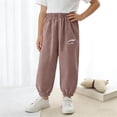 AGKIZG High Waist Solid Color Proof Loose Jogger Long Pants for Kids ...