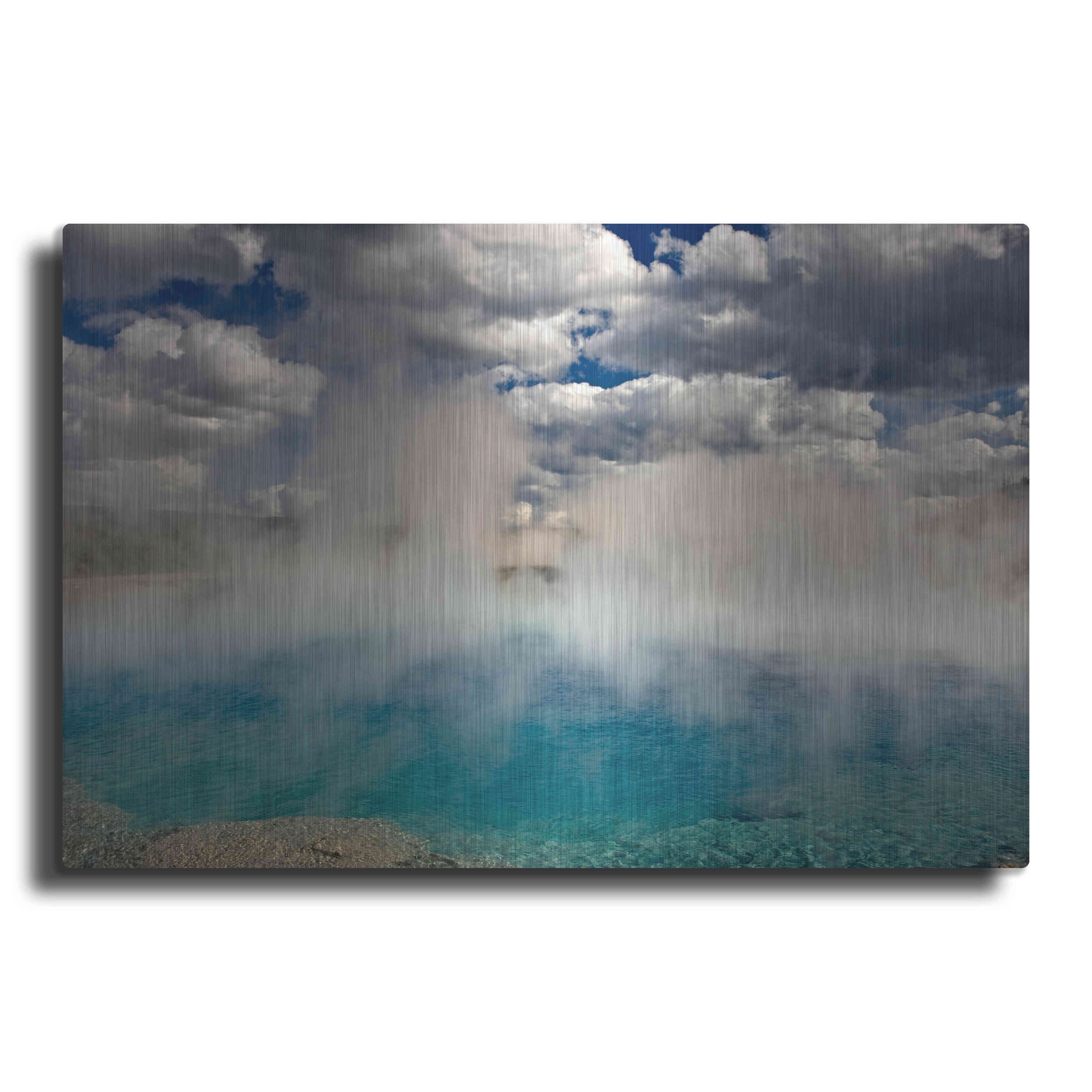 Luxe Metal Art 'Excelsior Geiser' by Mike Jones, Metal Wall Art, 36"x24 ...