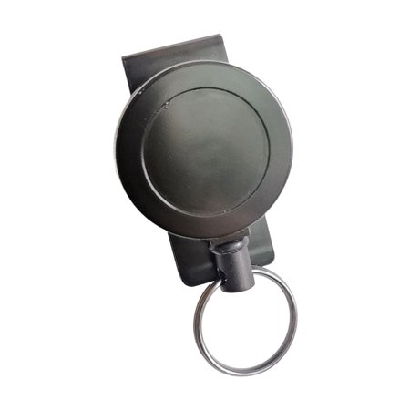 Black Retractable Keychain Telescopic Wire Rope Smooth Surface Rust ...