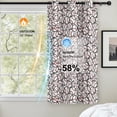 Baseballs Outlines White Pattern Blackout Curtains,Triple Weaved Fabric ...