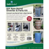 EarthMinded DIY Rain Barrel Diverter and Parts Kit, Prevents Overflow ...