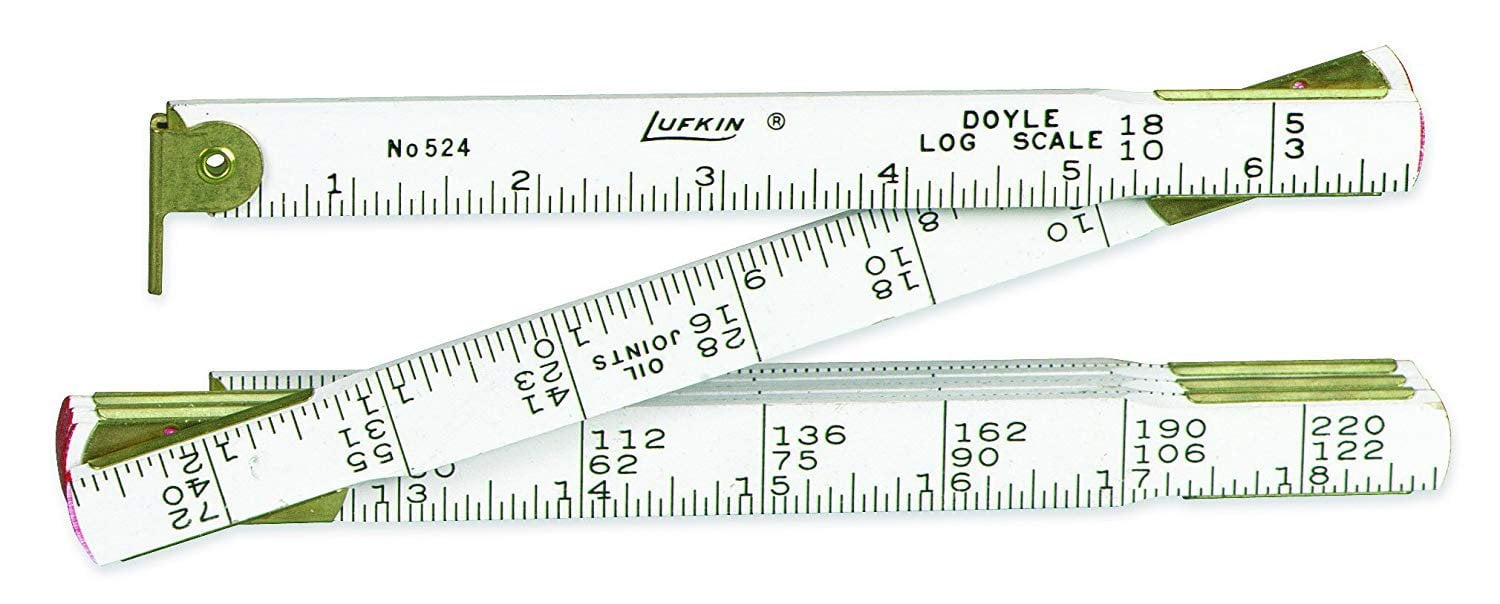 Doyle Log Scale Rulers - 45282 48" wood rule - Walmart.com