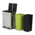 Simpli-Magic 60L Stainless Steel Dual Compartment Kitchen Trash Can ...