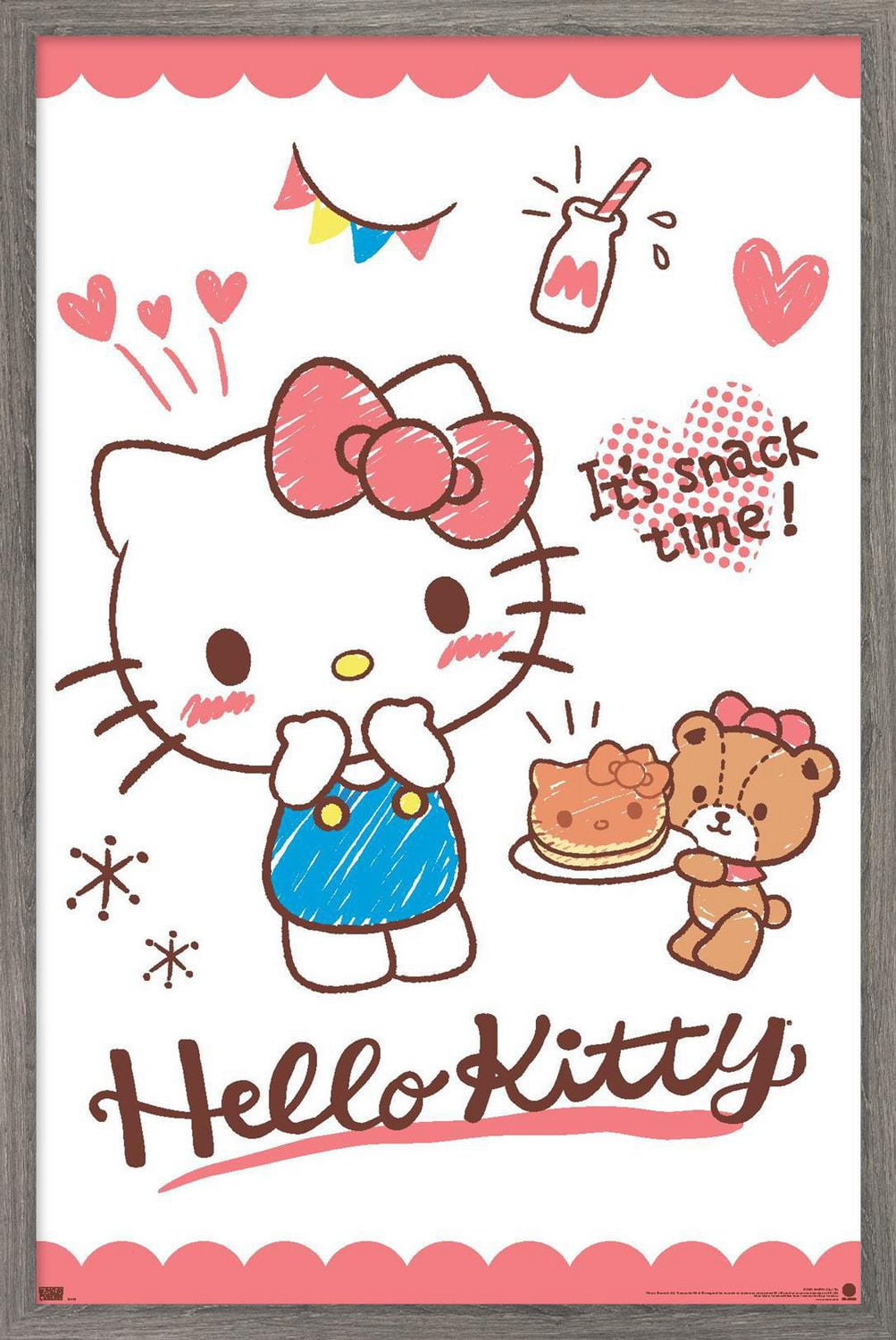 Hello Kitty: 25 Snack Time - Kitty Pancakes Wall Poster, 22.375" x 34 ...