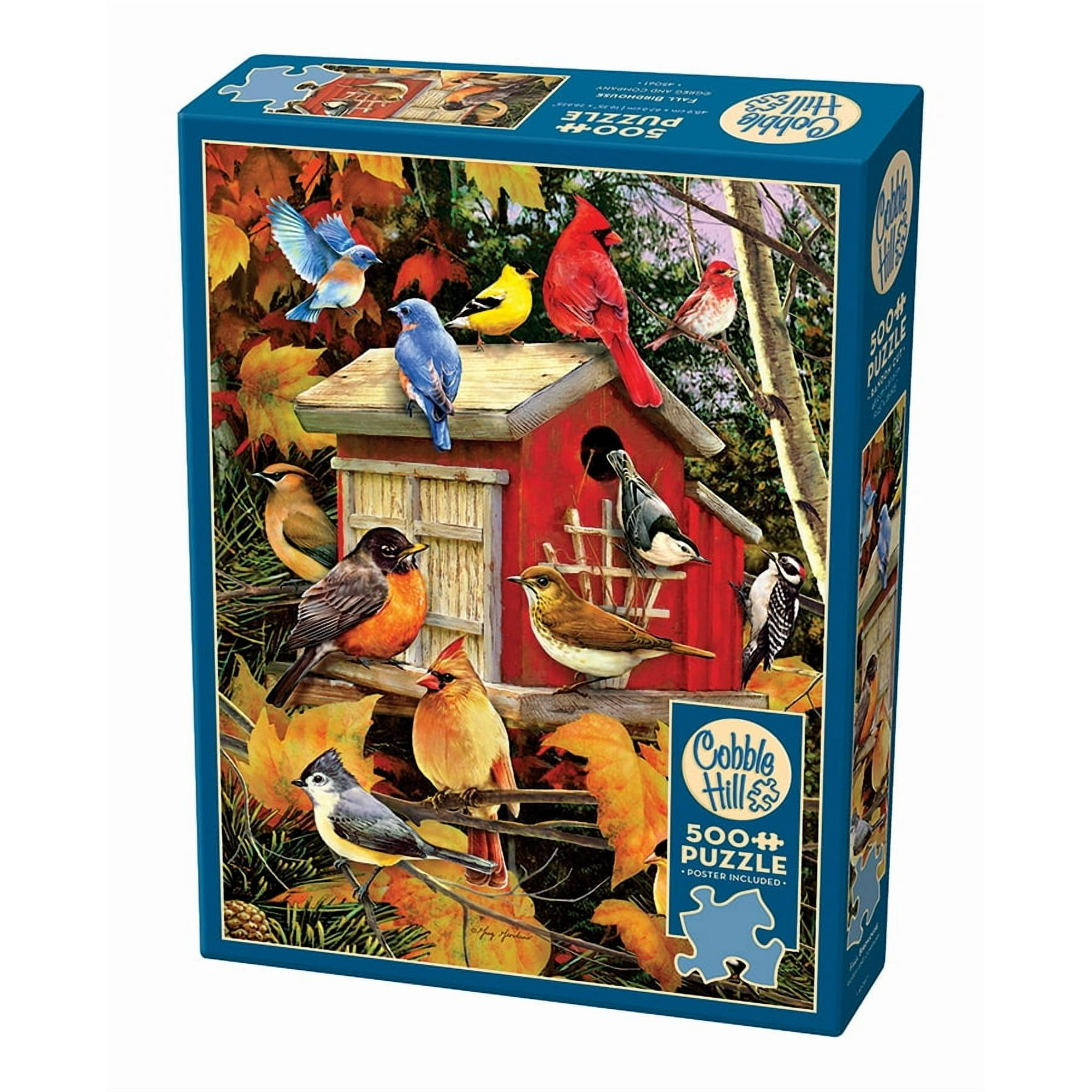 Click here for Cobble Hill Jigsaw Puzzle - Fall Birdhouse  1000 P... prices