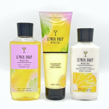 Bath and Body Works Iced Lemon Pound Cake 3-Piece Gift Set - Fragrance ...
