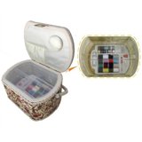 Michley 10.5" x 8" x 6.7" Multi-color Oval Sewing Basket - Walmart.com