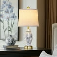 RORIA 22" Blue and White Porcelain Ceramic Table Lamp Traditional ...