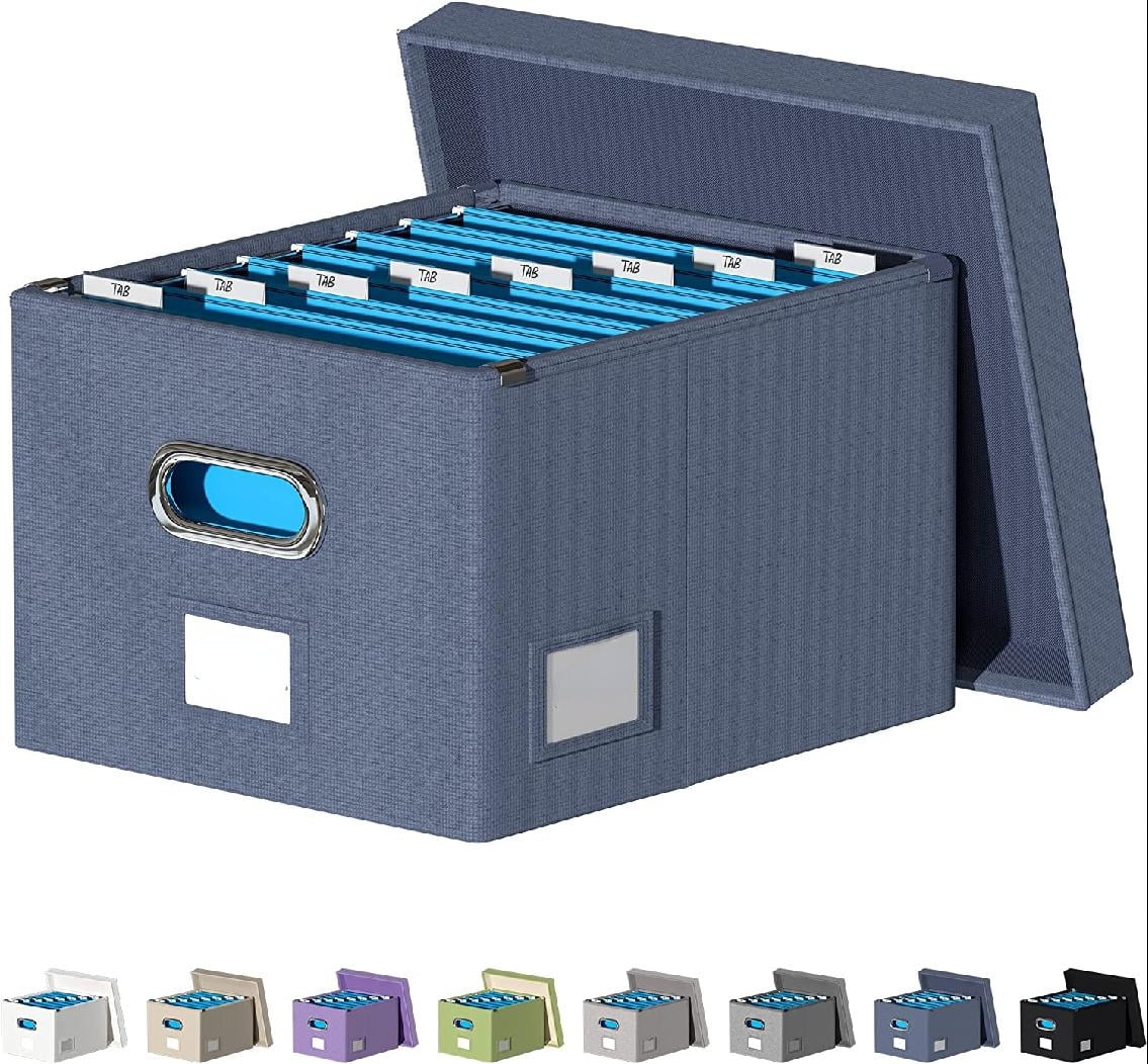 File storage box Foldable storage box Office file box with lid ...