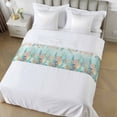 Bed Runner Shell Starfish Bedding Scarves Soft Decorative Bed Flag ...